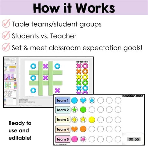Classroom Management Games Editable Team Competition Slides Pbis