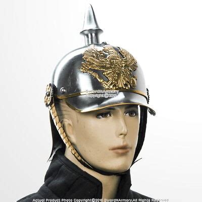 German Fr Badge Pickelhaube Steel And Brass Helmet Prussian Military