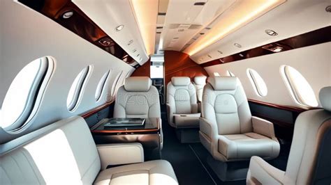 Modern Private Jet Seating Area Stock Footage Video Of Premium