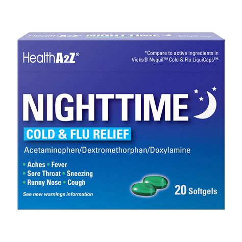Healtha2z Nighttime Cold And Flu Medicine Powerful Multi