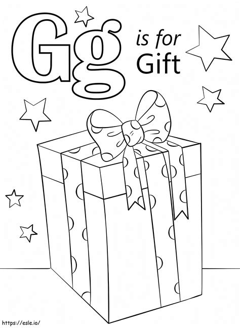 T Letter G Coloring Page