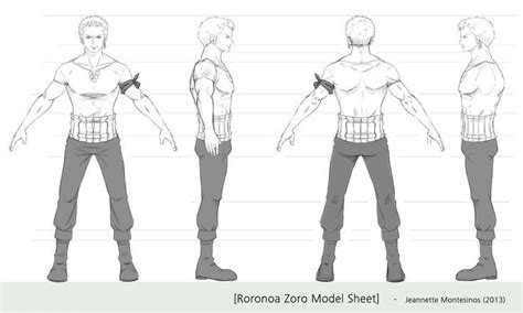 Model Sheet Figuren Konzept Zeichnung