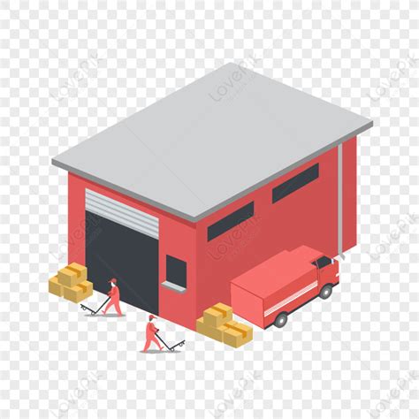 물류 배달 창고 그림플랫창문그래픽 Png 일러스트 무료 다운로드 Lovepik