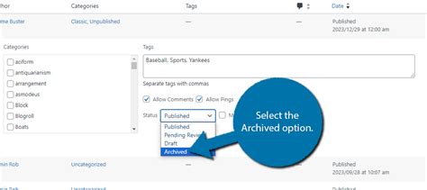 How To Archive A Post While Not Deleting It In Wordpress Greengeeks