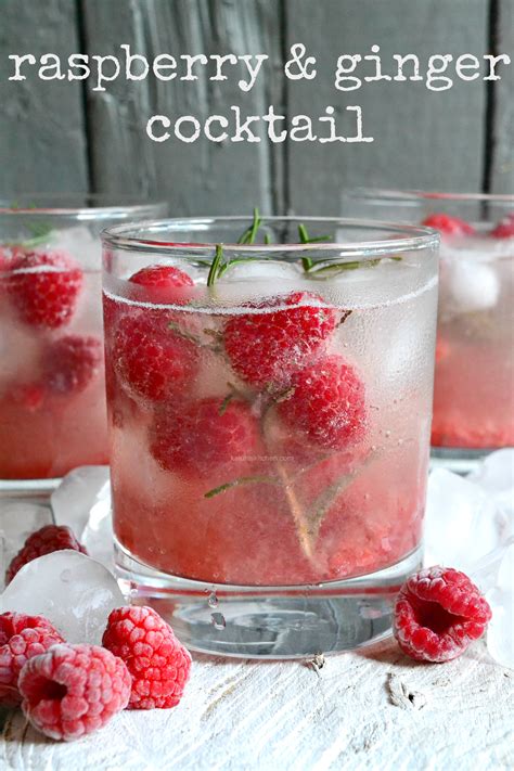 Raspberry And Ginger Cocktail
