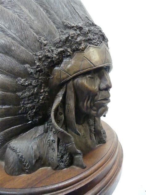 Chief Red Cloud Native Indian Bronze Sculpture 127 2500 By Greg Perillo 4622534673