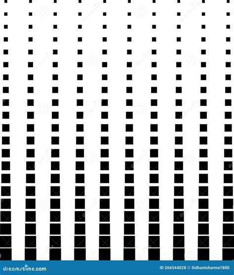 Abstract Black Seamless Gradation Square Box Pattern On White