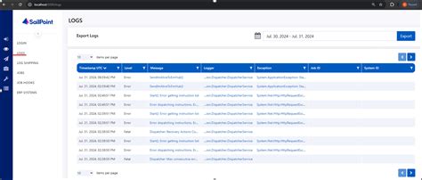 Extracting Logs SailPoint Access Risk Management