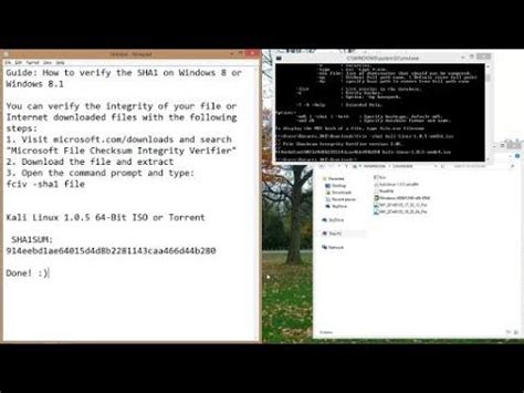 Guide How To Verify SHA Or MD Of A File On Windows Or Windows YouTube