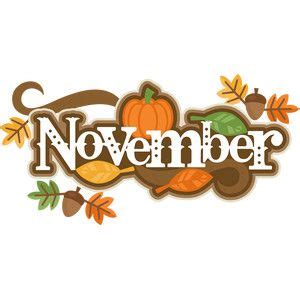 November Calendar Clip Art Free