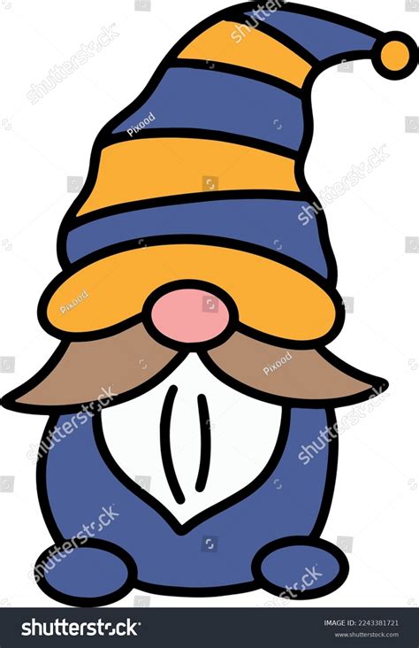 Cute Gnome Vector File Stock Vector Royalty Free 2243381721 Shutterstock