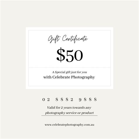 50 T Certificate Celebrate Photography