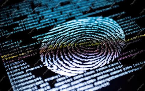 Premium Ai Image Advanced Biometric Security Digital Fingerprint Scanning Interface With