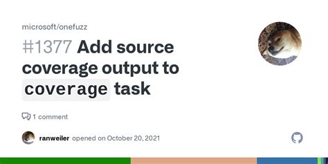 Add Source Coverage Output To `coverage` Task · Issue 1377 · Microsoft