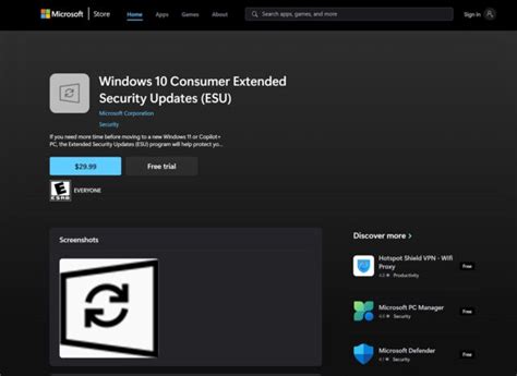 Windows 10 Consumer Extended Security Updates Slide Into The Microsoft