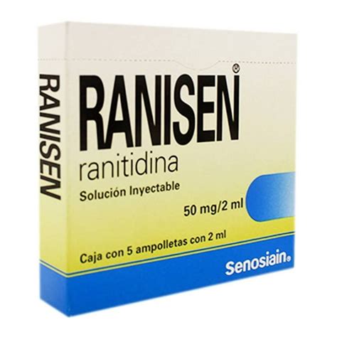 Ranisen 50 Mg 2 Ml Solución Inyectable 5 Ampolletas De 2 Ml C U
