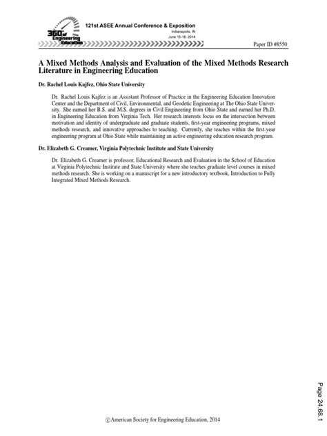A Mixed Methods Analysis And Evaluation Of The Mixed Methods Research