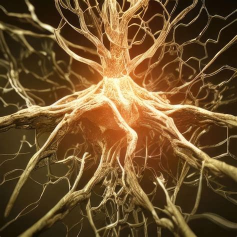 Premium Photo Neuron Cell Model Generative Ai