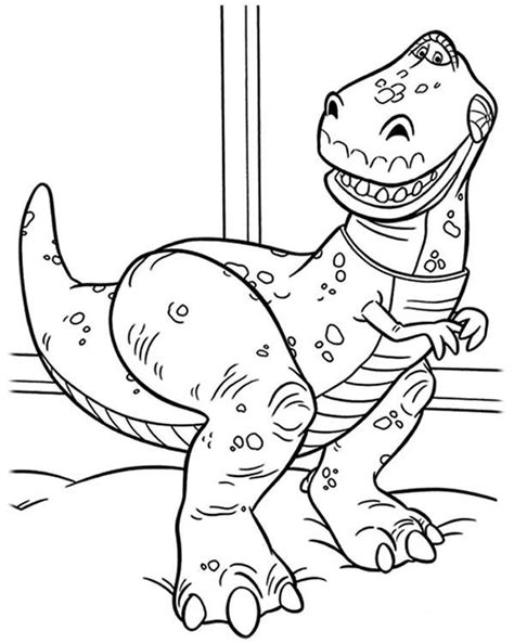 Toy Story Rex Coloring Pages At Getdrawings Free Download