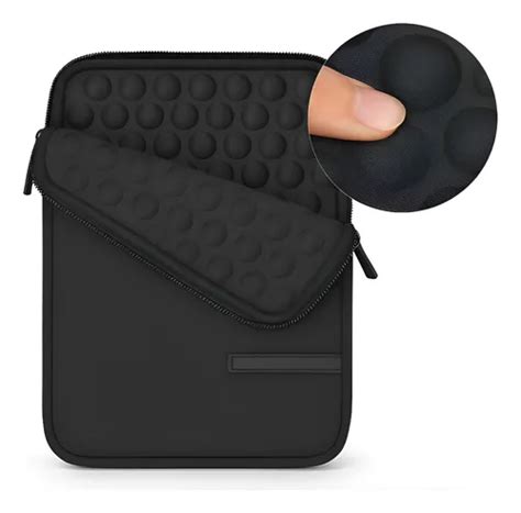 Capa Case Para Tablet 8 Polegadas Proteção Neoprene Zíper Preto