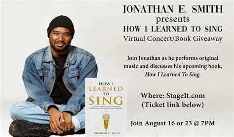 Jonathan E Smith Author Singer Life Coach