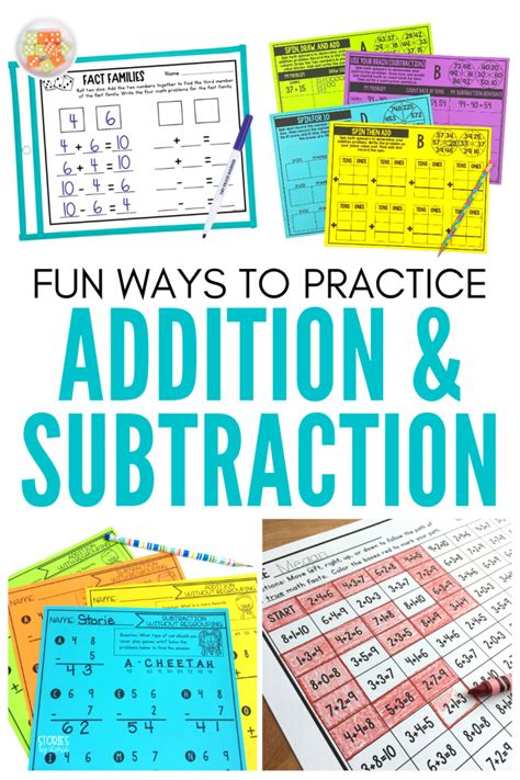 Fun Ways To Practice Addition And Subtraction