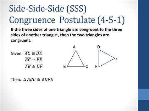 Ppt Triangle Congruence By Sss And Sas Powerpoint Presentation Id