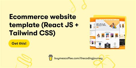 Ecommerce Website Template React Js Tailwind Css Buymeacoffee