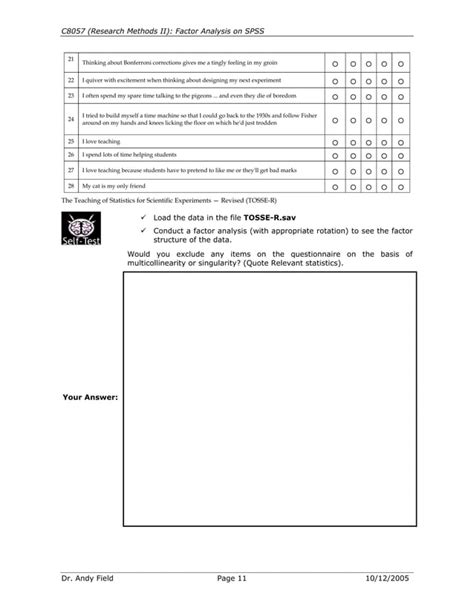 Factor Analysis Using Spss Pdf