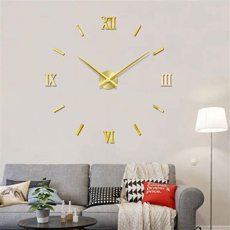 Настінний годинник 3d Diy Clock 173720 Золото Id 2102493600 ціна 330 ₴ купити на Prom Ua