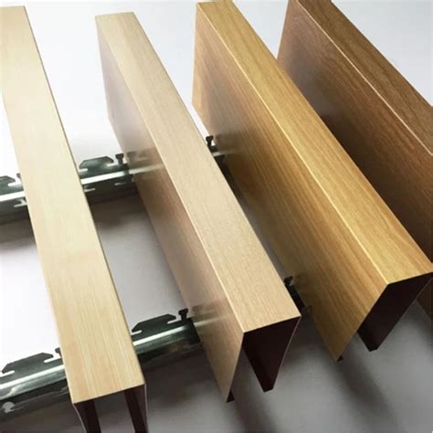 Modern Square Tube Profile Baffle Ceiling Design China Aluminum