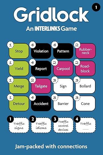 gridlock volume 1 an interlinks game 200 original word connection