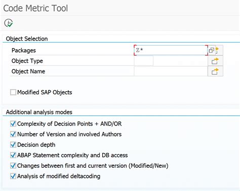 ABAP Code Metric Tool Saptechnicalguru Com