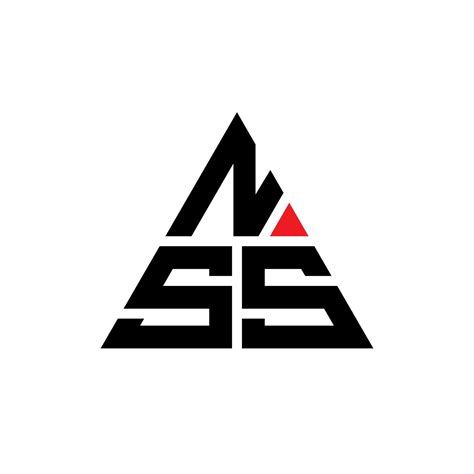 Nss Triangle Letter Logo Design With Triangle Shape Nss Triangle Logo