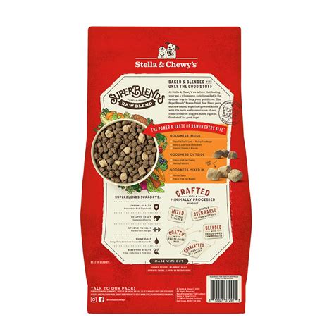 Superblends Raw Kibble Blend Beef And Lamb Superfoods Stella