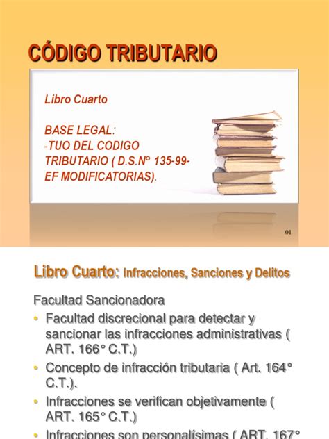 Codigo Tributario Libro Cuarto Exposicion