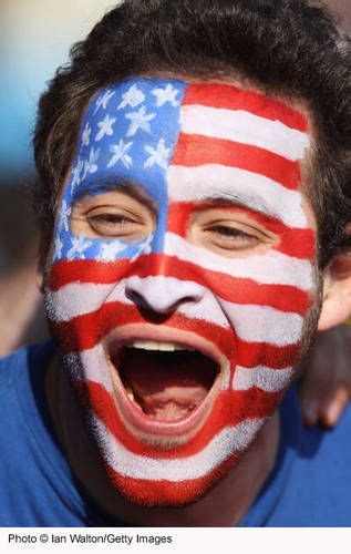 Usa Patriotic Face Painting Ideas Patriotic Usa Flag Beverage Napkins