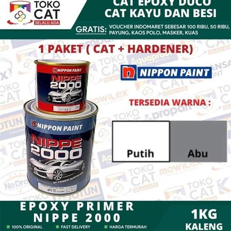 Jual Epoxy Nippe 2000 Epoxy Primer Surfacer Abu Hardener 1l Abu