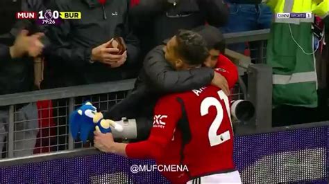 Manchester United Forward Antony Celebrates With Sonic Plush After
