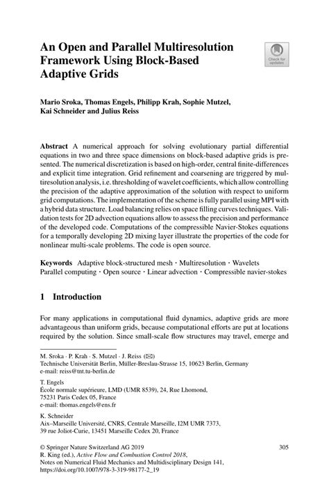 Pdf An Open And Parallel Multiresolution Framework Using Block Based