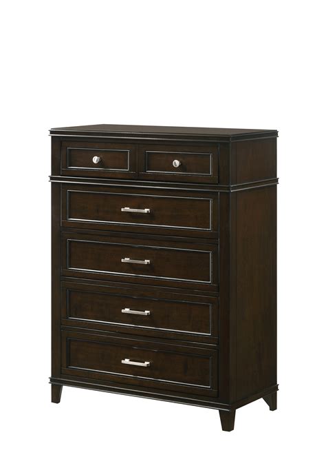 Latitude Run® Merlot 5 Drawer Chest Wayfair