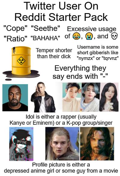 Girl Twitter Starter Packs Girl Twitter Starter Packs