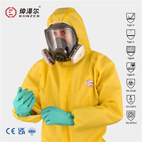 98 Sulfuric Acid Resistant Discount Type3b Type4b Non Woven Disposable