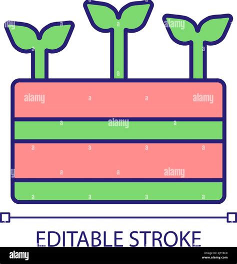 Compost Layers Rgb Color Icon Stock Vector Image And Art Alamy