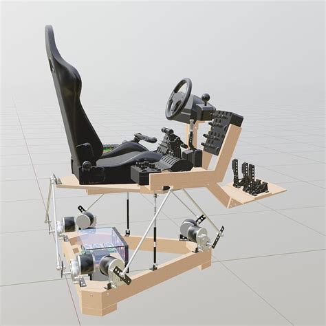 Diy 6dof Motion Simulator Vr Cockpit Project Pendular Yoke Throttle