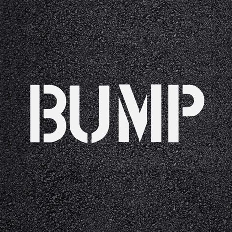 Bump Stencil For Traffic Lanes And Roadways