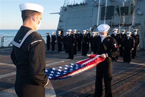 Dvids Images Uss Winston S Churchill Ddg 81 Holds Burial At Sea