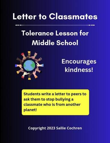 Persuasive Letter To Classmates Tolerance And Kindness Writing