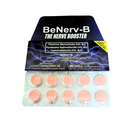 Benerv B Vitamin B1 B6 B12 10s Tablets For Nerve Supplement