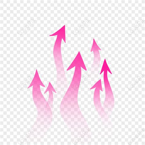 Simple Pink Indicator Arrow Icontrendingpinkiconstrend Png White